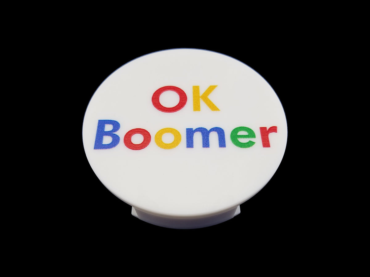 OK Boomer Multi Colored Plate Disc